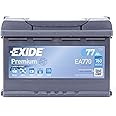 EXIDE EA770 Premium Autobaterie/Starterbatterie 77Ah 12V 760A B13 DIN ...