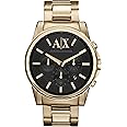 Armani Exchange Watch for Men, Quartz Chronograph Movement, 45 mm Gold ...