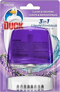 Duck Toilet Liquid Rimblock Refill, 3-in-1 Toilet Bowl Cleaner, Purple ...