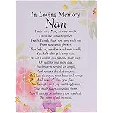 Nan Graveside Memory Card. In Loving Memory of A Very Dear Nan. Nan ...