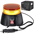 Justech 36-LED Rechargeable Strobe Beacon Light Portable Rooftop Amber ...