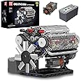 Mould King V8 Engine Building Blocks Sets, MOC Scale Model Kit with ...