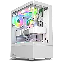 Amazon.in: Buy Ant Value Tempered_Glass CV100 Mid-Tower Computer Case/Gaming Cabinet Â– Black ...