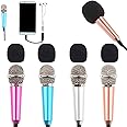 SevenMye 4Pcs Mini Microphone with Omnidirectional Stereo Mic for Voice ...