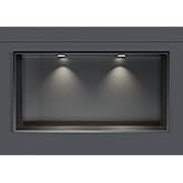 Wandnische aus Edelstahl NT306010X mit LED-Spot - 30 x 60 x 10 cm (H x ...