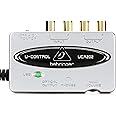 Behringer U-CONTROL UCA202 Ultra-Low Latency 2 In/2 Out USB Audio Interface with Digital Output ...