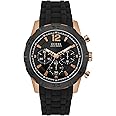 Guess Herren Chronograph Quarz Uhr mit Silikon Armband W0864G2 : Amazon ...
