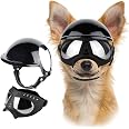UOSIA Small Dog Helmet and Goggles Set Dog Sunglasses Pet Hat Dog ...