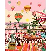 YALKIN Malen Nach Zahlen Erwachsene, Paint by Numbers Malen Nach Zahlen, DIY Landschaft mit ...