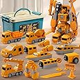 Constructo Modular Transforming Toy Set, Magnetic Toys Magnetic Transform Engineering Car Toy ...