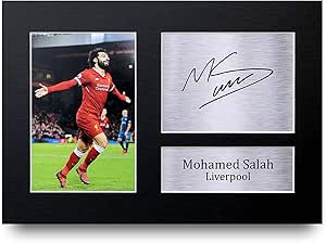 HWC Trading Mohamed Mo Salah Gifts Signed A4 Printed Autograph ...