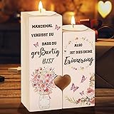 Amazon.de: Herzförmiger Kerzenhalter Geschenke für Frauen, KAAYEE Geburtstagsgeschenk für ...