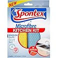Spontex Microfibre Kitchen Kit (2 Cloths) : Amazon.co.uk: Health ...