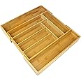 Bamboo Extending Cutlery Drawer | 6-8 Adjustable Compartments ...
