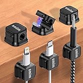 6 Pack Cord Management Clips, Cord Organizer Cable Management Self ...