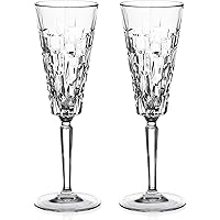 DIAMANTE Chatsworth Champagne Prosecco Flutes - Made from Premium Lead ...