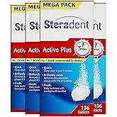 Steradent Denture Cleaning Tablets, Pack of 136 : Amazon.co.uk: Health ...