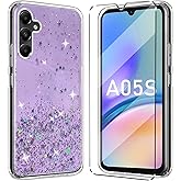 3-in-1 Glitter Bling Case Cover Compatible with Samsung Galaxy A05S Phone Case with 2 Pack ...