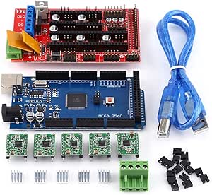 3D Printer Controller Kit for Arduino Mega 2560 Starter Kits +RAMPS 1.4 ...