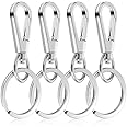 Molain Metal Carabiner Clip Keychain, 4 Pieces Heavy Duty Car Key ...