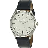 Titan Men's Minimalist Zen Analog Black Watch: Sleek Leather Strap with ...