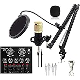 DIGIMORE Condenser Microphone Kit with Studio Headphones, Live Sound ...