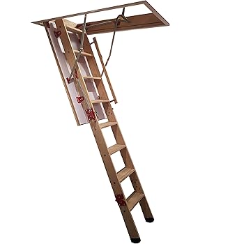 Keylite Timber Wooden Loft Ladder KYL01 550x1000x2.8m: Amazon.co.uk ...