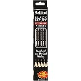 Artline Black Beauty Ultra Dark & Smooth Writing Pencil | Extra Dark ...
