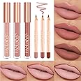 Desing Wish 6 Pezzi Rossetto Lunga Durata Opaco Kit Matita Labbra Nudo Rosso Rossetti Set ...