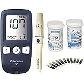 SD Codefree Blood Glucose Glucometer Kit With Vial Of 100 Strips, 100 ...
