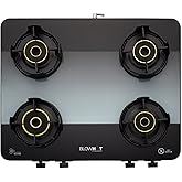 BLOWHOT Auto-Ignition Premium Hybrid Quartz 4 Burner Gas Stove Hob ...