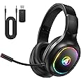 Awinnasey PH1 2.4GHz Wireless Gaming Headset for PS5, PS4, PC, Switch ...