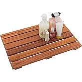 Deuba® Wooden Bath Mat | FSC® Certified Acacia Wood | Non Slip Bathroom ...