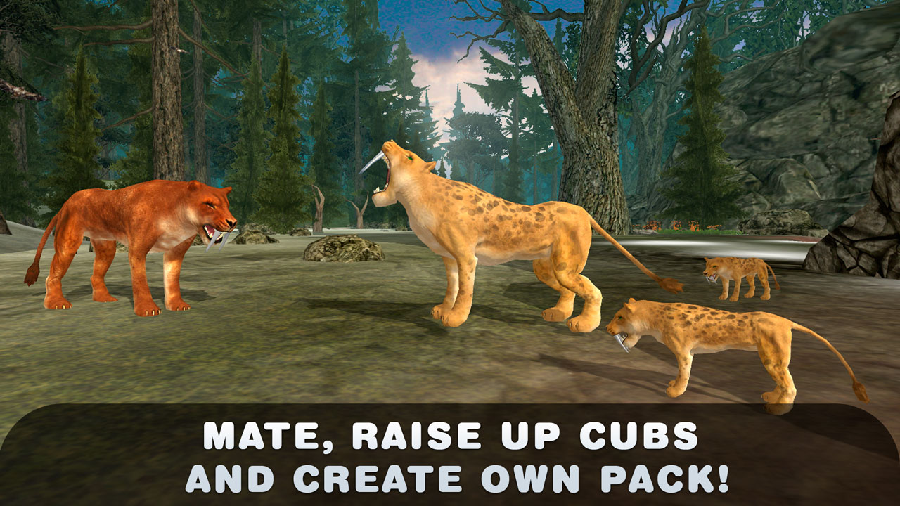 Sabertooth Tiger Survival Simulator 3D: Amazon.co.uk: Appstore for Android