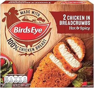 Birds Eye 2 Hot & Spicy Chicken in Breadcrumbs, 180g (Frozen) : Amazon ...