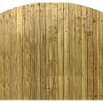 Dome Top Fence Panel, Feather Edge Vertical Fence, 6ft x 6ft Overlapped ...