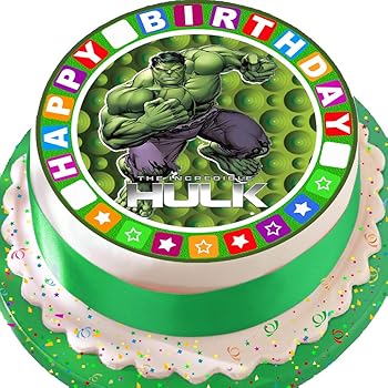 Edible hulk hand cake topper decoration (4x4): Amazon.co.uk: Kitchen & Home
