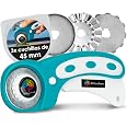 OfficeTree Cutter Rotatorio Tela 45mm - 3 Cuchillas para Corte Recto ...