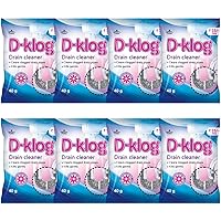 D-Klog Drain Cleaner Powder (40g x 5 Units), Removes Clogs, Blockages ...