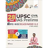 Buy 25 Years UPSC IAS/ IPS Prelims Topic-wise Solved Papers 1 & 2 (1995 ...