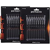 Pentonic B-RT 0.7mm Retractable Ball Point Pen Blister Pack | Black Ink ...