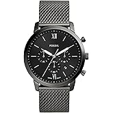 Fossil Stainless Steel Analog Black Dial Men's Watch-Fs6020Set, Band ...