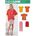 New Look Sewing Pattern 6483: Misses Tops, Size A, Linen,Silk, White, A ...