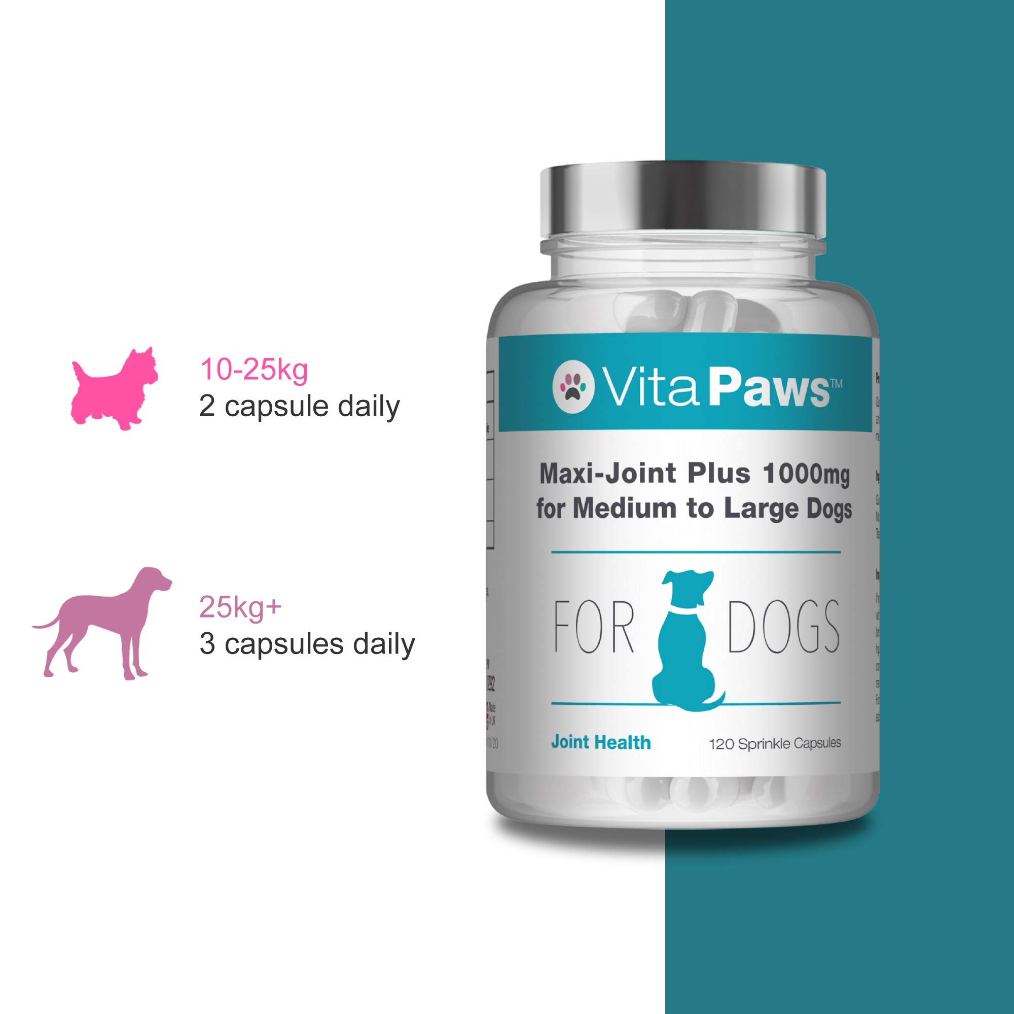 Maxi-Joint Plus 1000mg VitaPaws™ 120 Sprinkles Capsules | Advanced ...