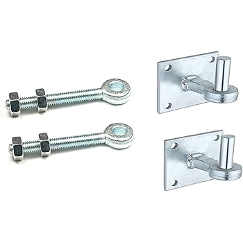 Wyre Direct 2 Adjustable Gate Hinges Eye Bolts 16mm X 150mm Long 6 ...