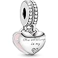 Pandora Moments Women's Sterling Silver Mother and Daughter Hearts ...