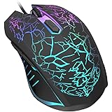 VersionTech Wireless Gaming Mouse, Rechargeable Computer Mouse Mice with Colorful LED Lights ...