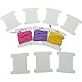 Embroidery Thread Bobbins Cardboard Cross Stitch Bobbins (200) : Amazon ...