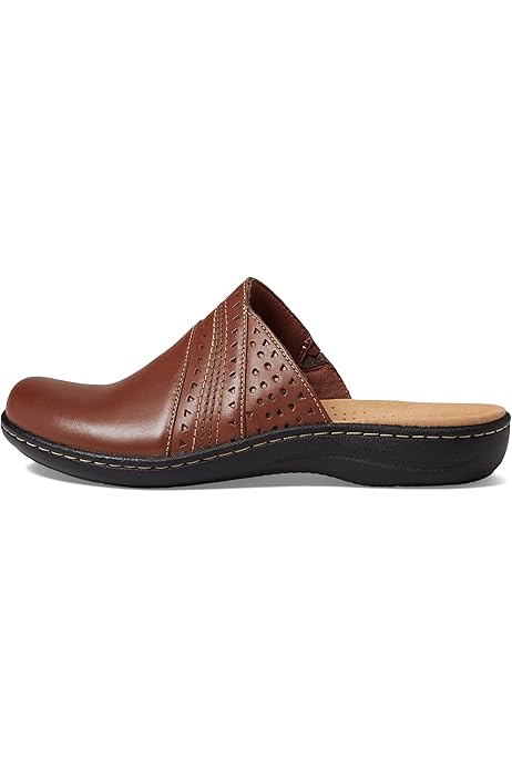 Clarks Collection Leather Clogs Leisa Clover