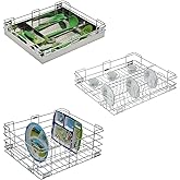 SmartSlide Set of 3 Stainless Steel Modular Kitchen Basket (17 X 20 ...